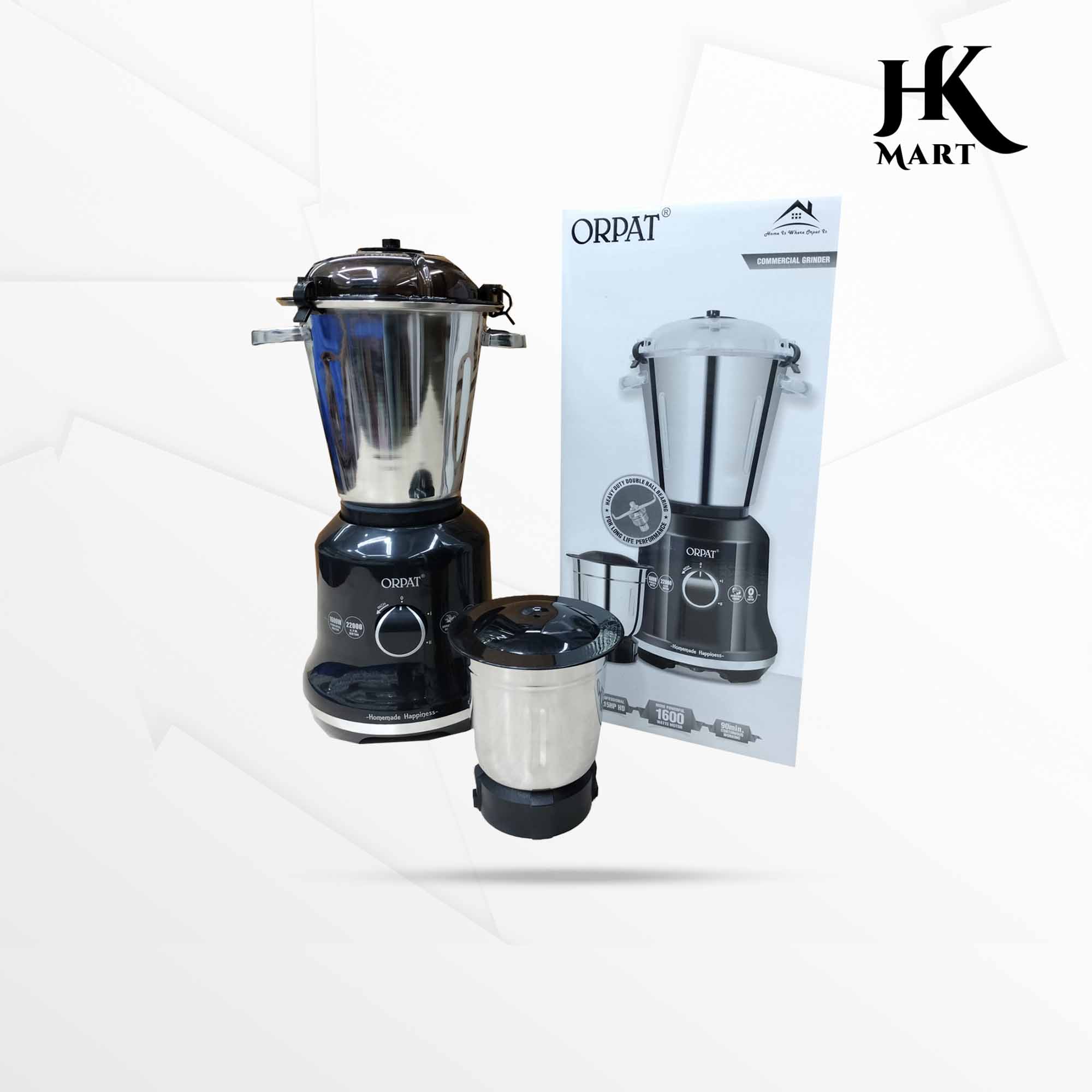 Orpat 1600 Watt Blender 2 Jar – hkmart