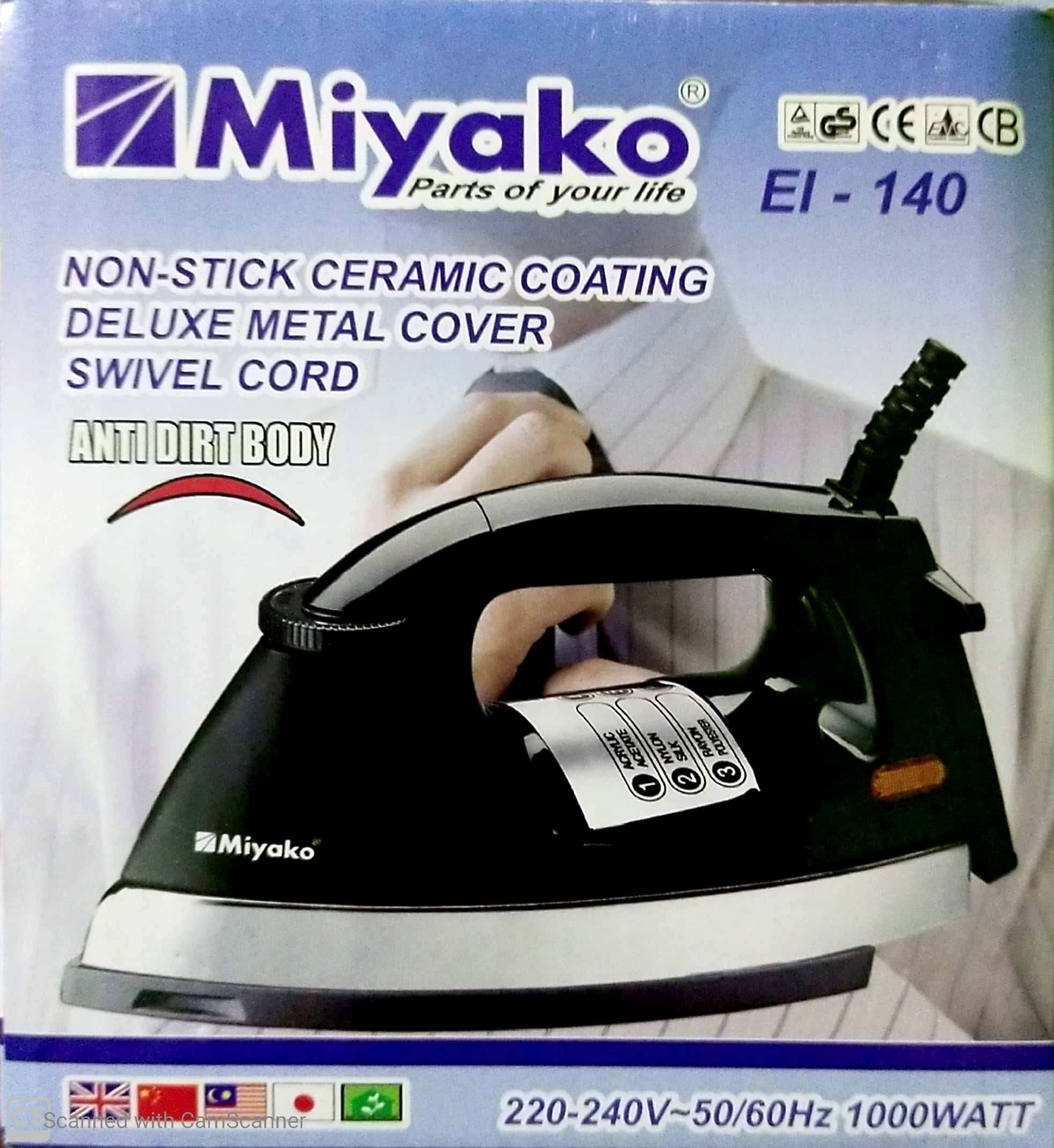 Miyako Heavy Weight Automatic Electric Dry Iron EI-140 – hkmart